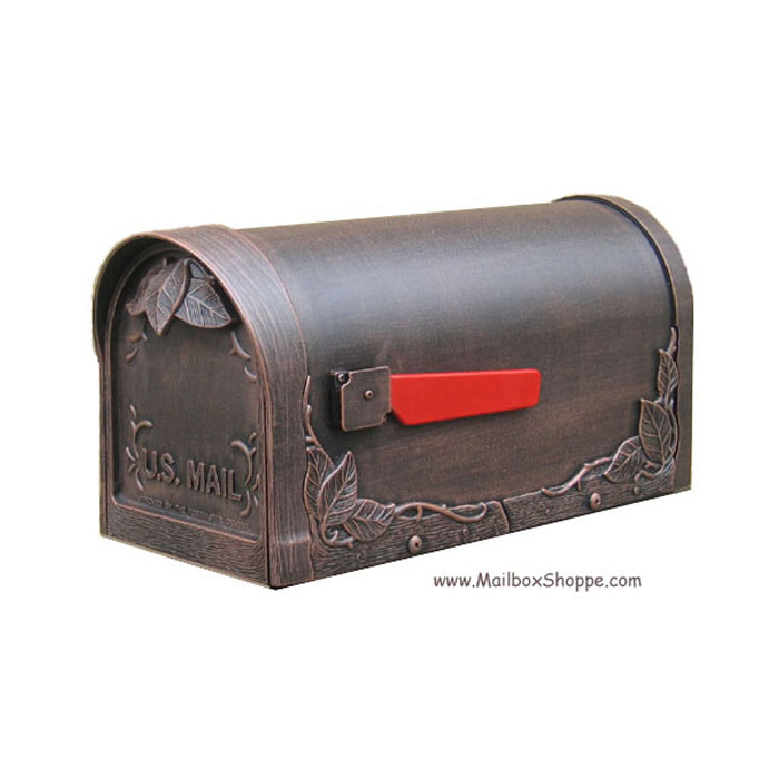 Floral Leaf Cast Mailbox