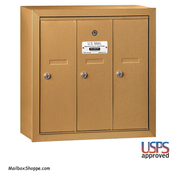 3503 3 Door Apartment Mailbox